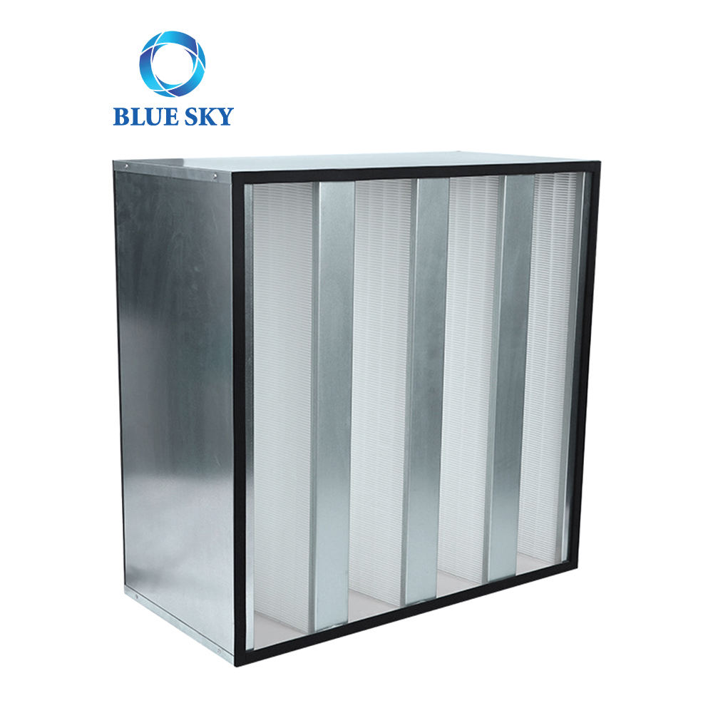 High Efficiency Box H13 H14 HEPA Metal Aluminum Frame HVAC Air Filter ...