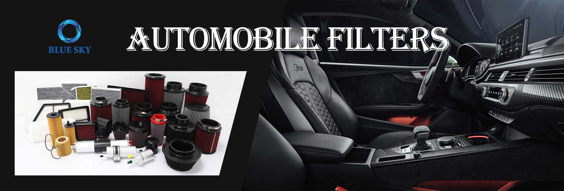 Customized 76mm 3inch Modified Intake High Flow Car Mushroom Head Blue ...